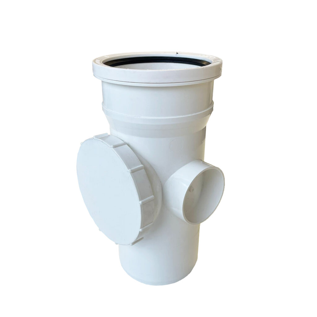 Access Pipe Single Socket With Boss - White - OneSite Group
